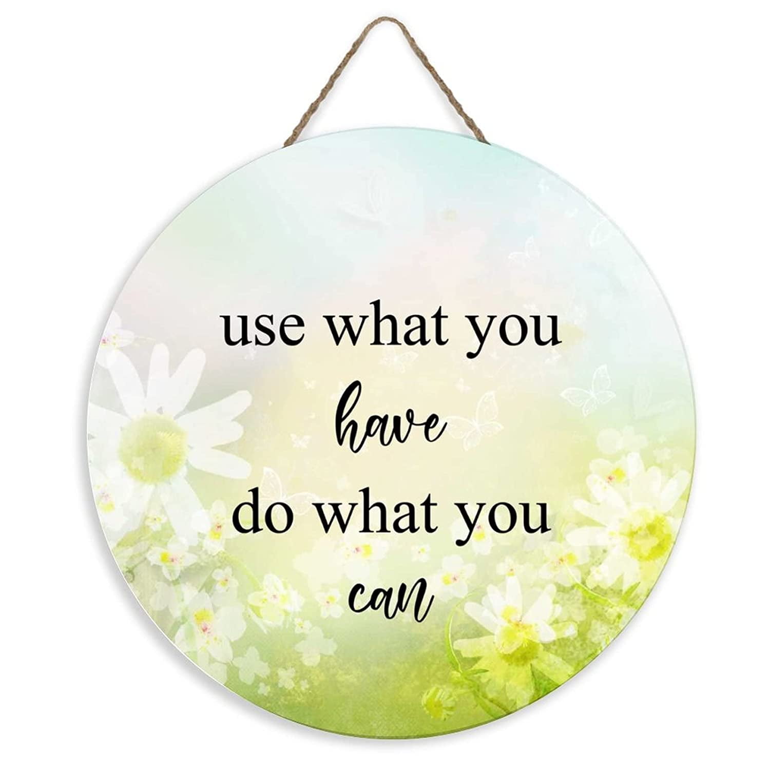 Rustic Welcome Sign Use What You Have Do What You Can Welcome Front ...