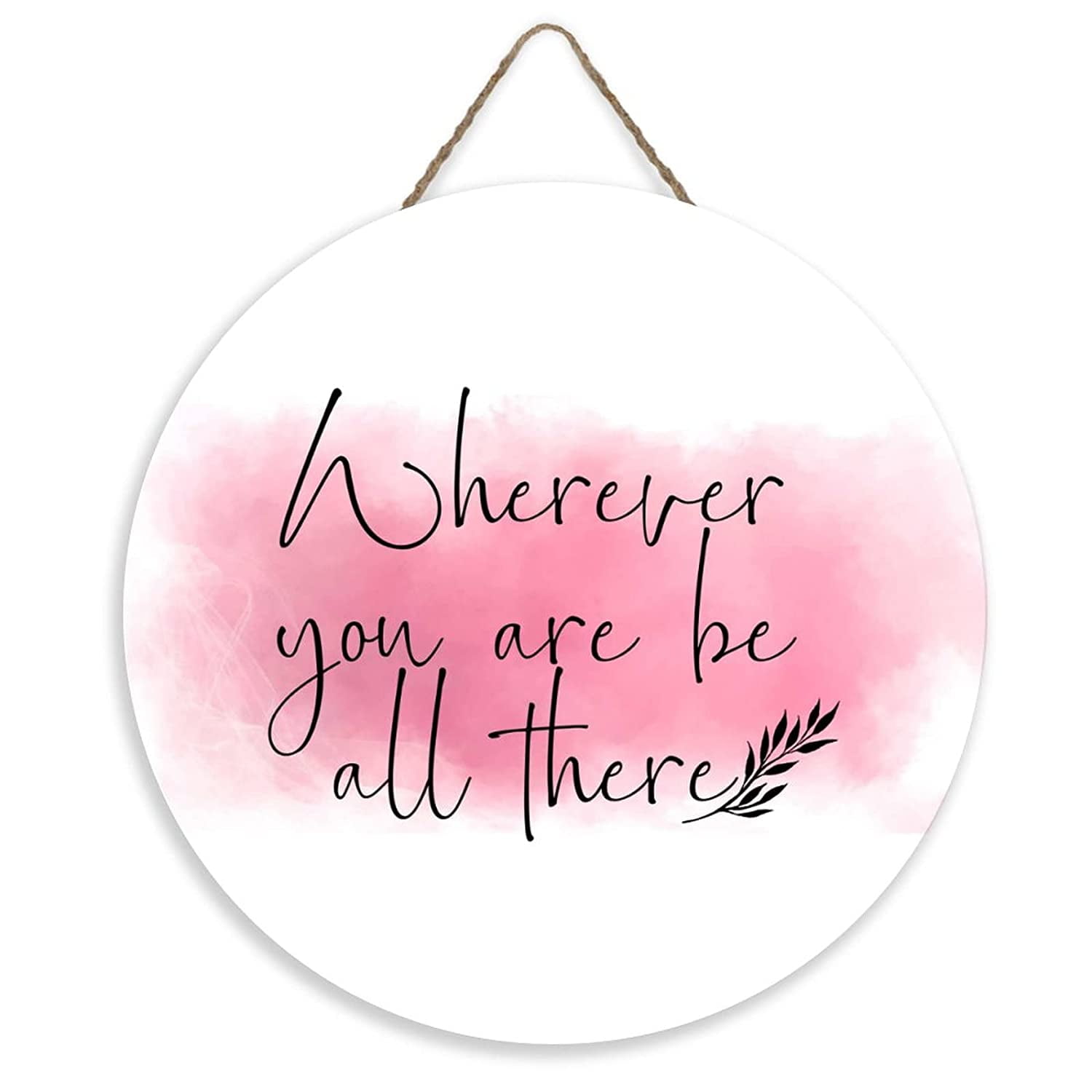 Rustic Welcome Sign Wherever You Are Be All There Welcome Front Door ...