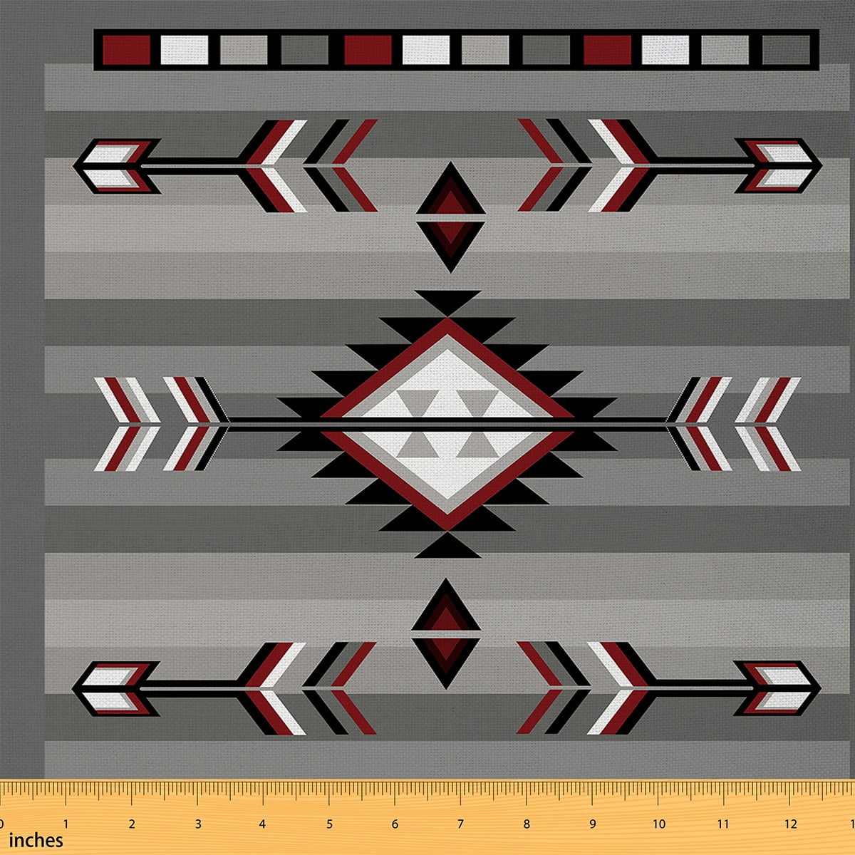 Rustic Western Aztec Fabric By The Yard,Bohemian Tribal Arrow ...