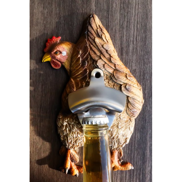 Rustic Western Country Farm Chicken Hen Butt Backside Wall Bottle Cap ...