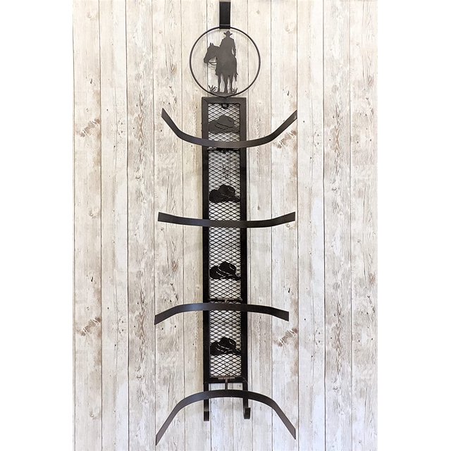 Rustic Western Cowboy Country Rodeo Theme Metal 4 Cowboy Hat Rack ...