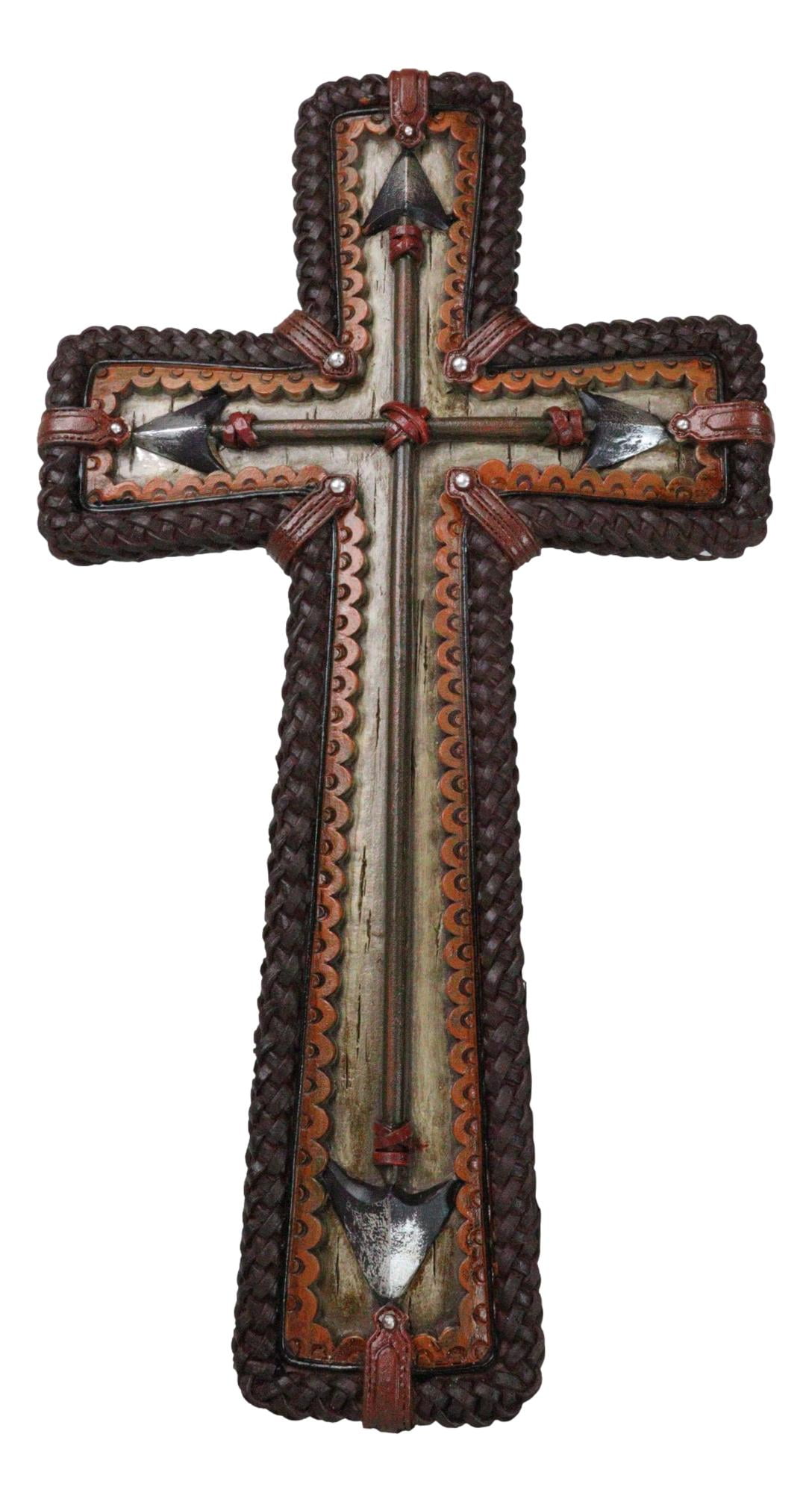 Rustic Western Double Edged Arrows With Faux Woven Wicker Borders Wall ...