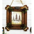 Rustic Western 8"X10" Photo Frame with Festive Pinecones and Wooden ...