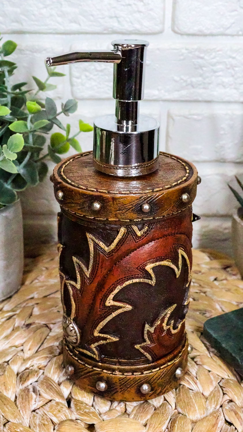 Rustic Western Lone Star Cowboy Country Bootcut Liquid Soap Pump ...