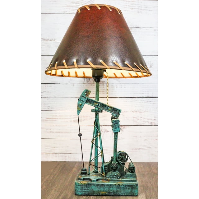 Rustic Western Nodding Donkey Pumpjack Oil Derrick Rig Sculptural Table ...