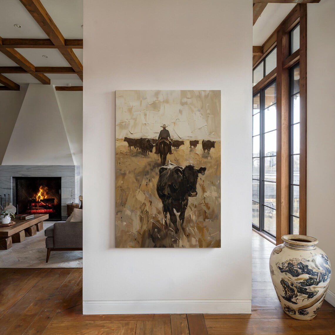 Rustic Western Print American West Art Western Room Decor Vintage ...