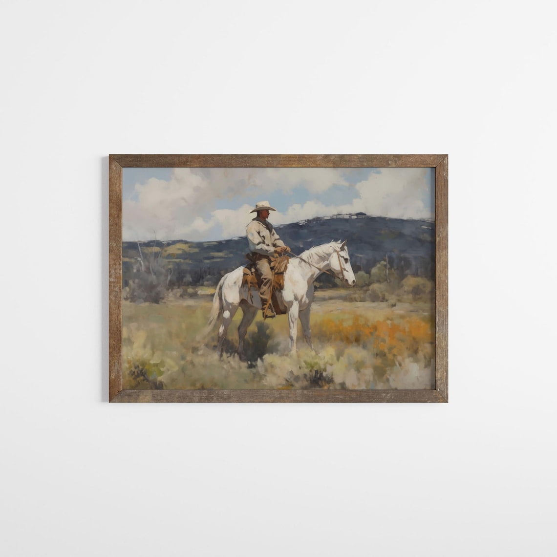 Rustic Western Print American West Art Western Room Decor Vintage ...