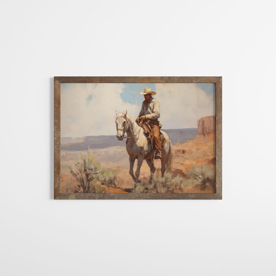 Rustic Western Print American West Art Western Room Decor Vintage ...