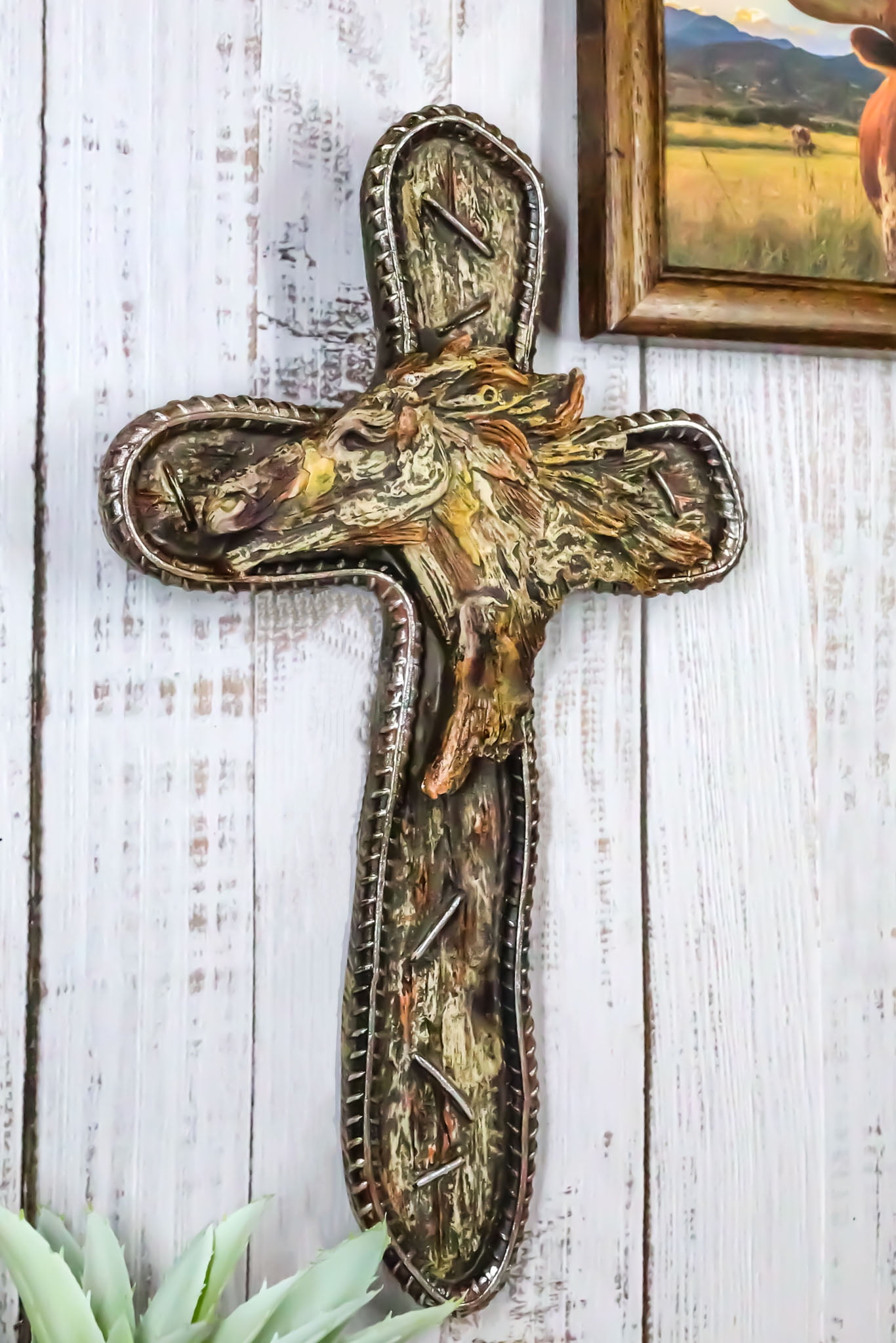 Rustic Western Running Wild Mustang Horse Vintage Barnwood Look Wall ...