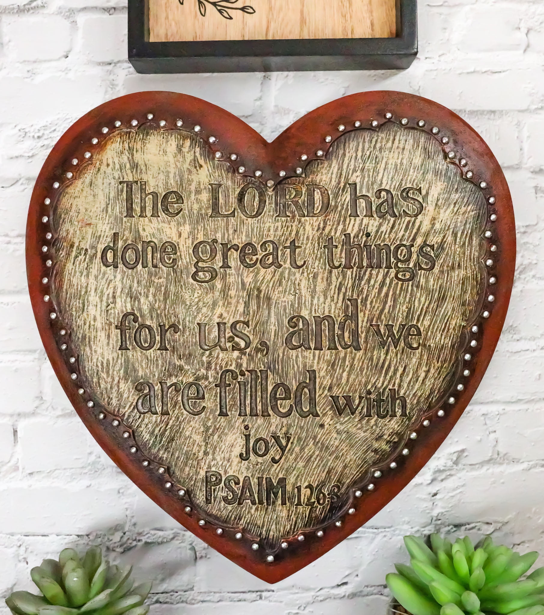 Rustic Western The Lord Has Done Great Things for Us Psalm 126 Heart ...