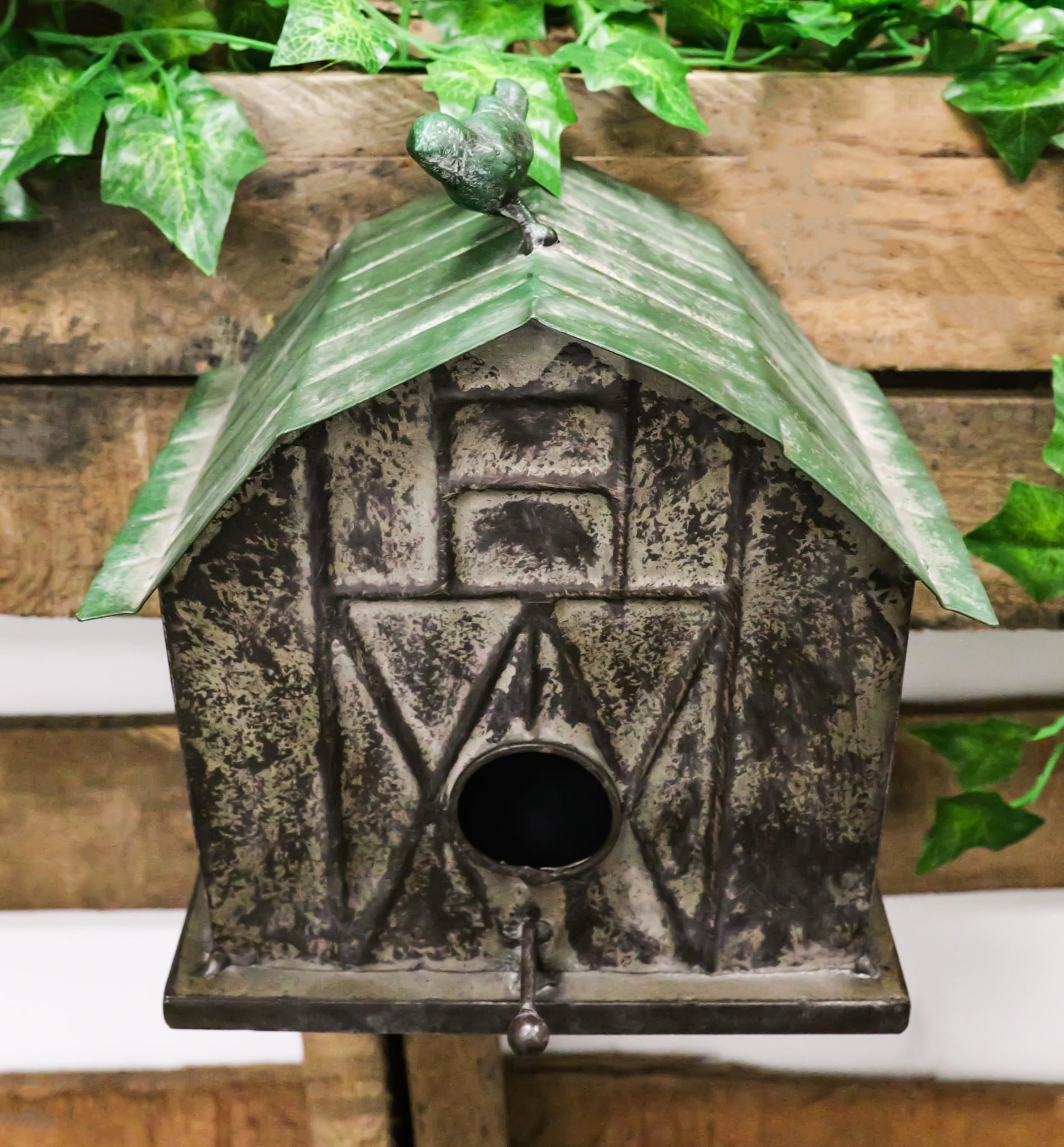 Rustic Western Vintage Bird Atop A Cozy Farm Barn House Shed Metal ...
