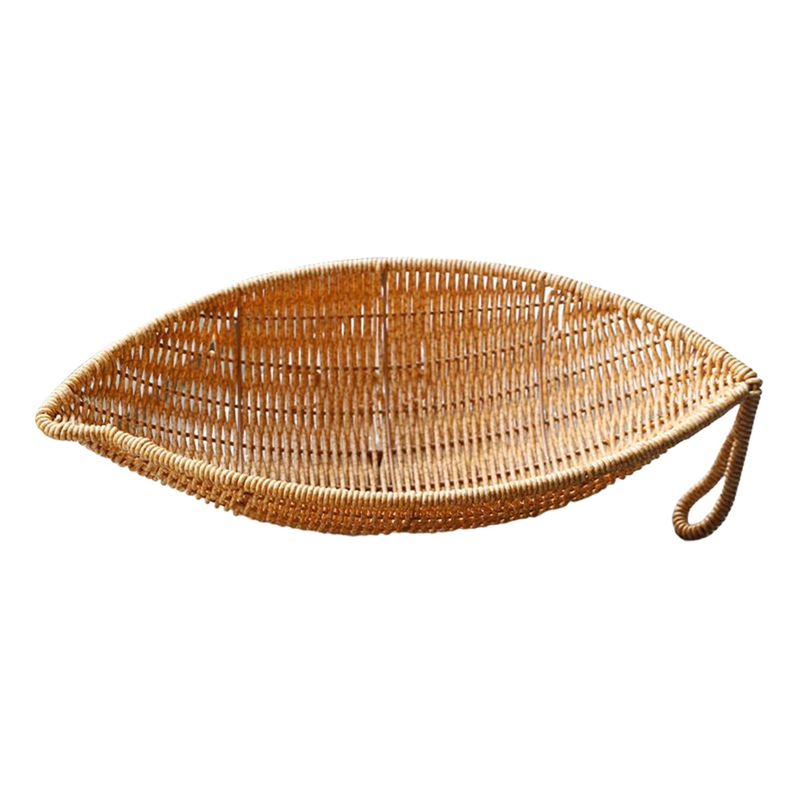 Rustic Wicker Vegetable Storage Storage Basket Rattan Basket Trays ...
