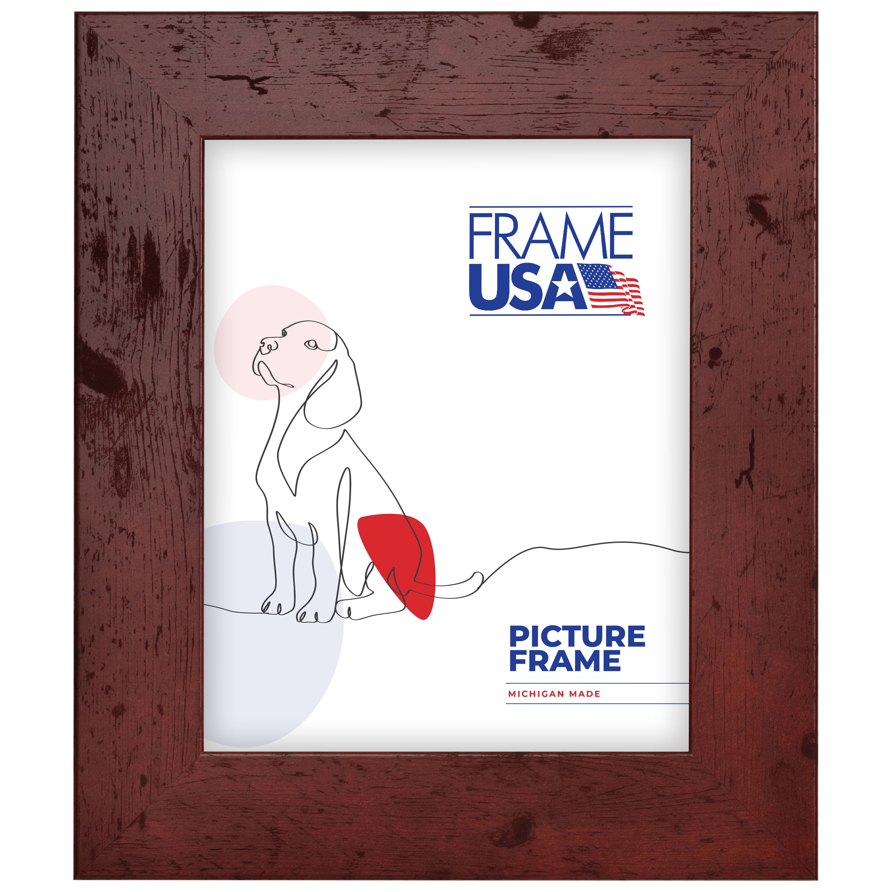 Rustic Wide Red 20x24 Inch Picture Frame - Walmart.com