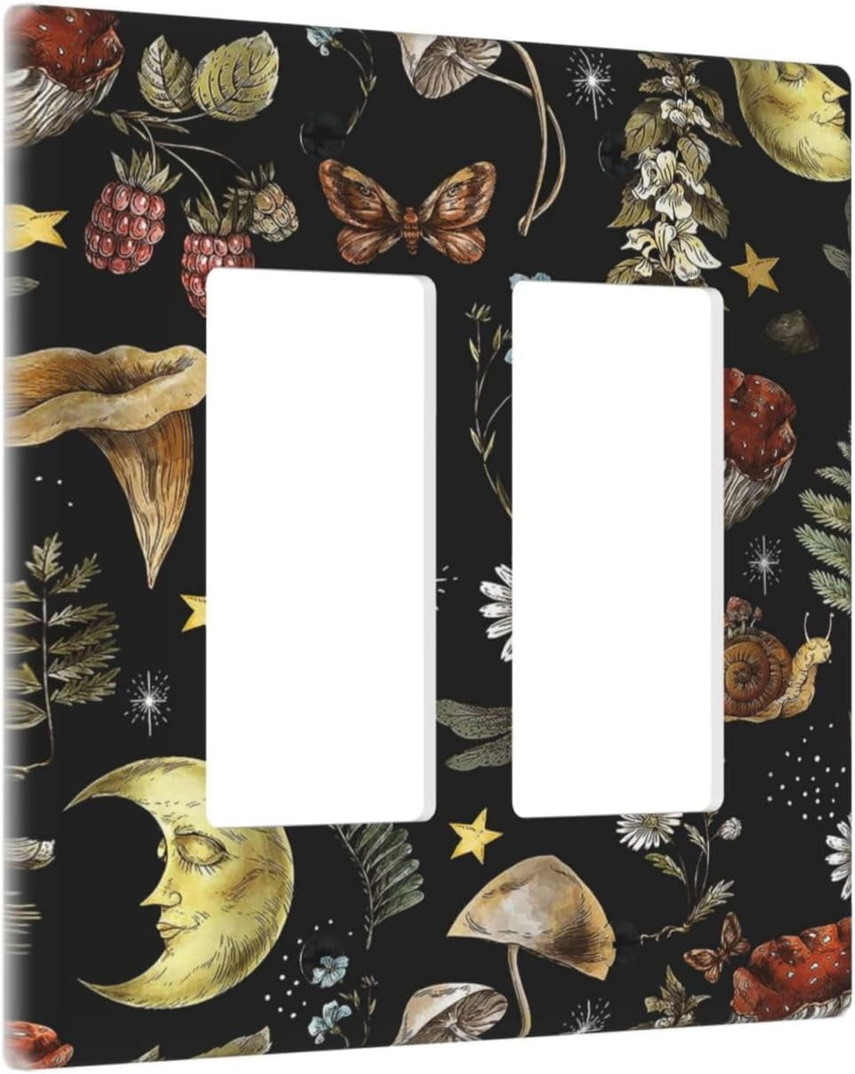 Rustic Wild Floral Vintage Watercolor Flower 2 Gang Combination Light ...