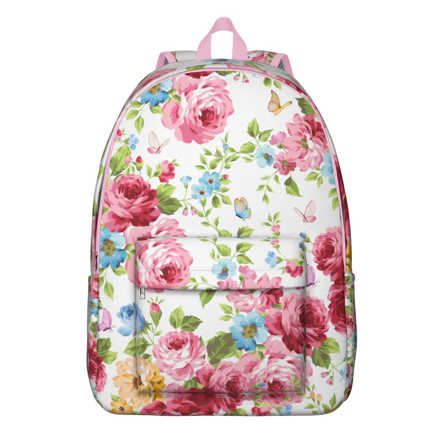 Rustic Wildflower Backpack - Farmhouse Vintage Waterproof Bookbag with ...