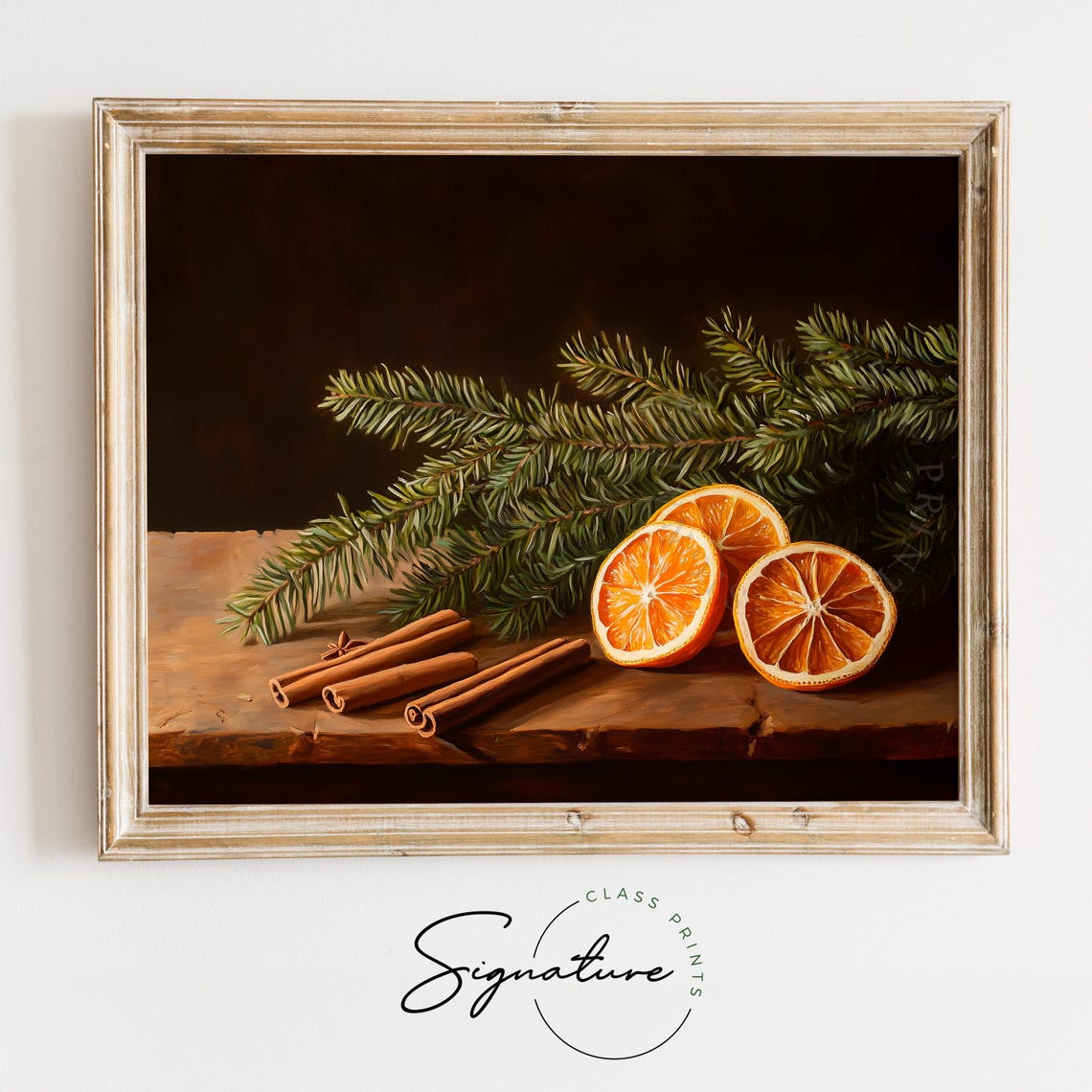 Rustic Winter Still Life With Oranges And Cinnamon, Earthy Art ...