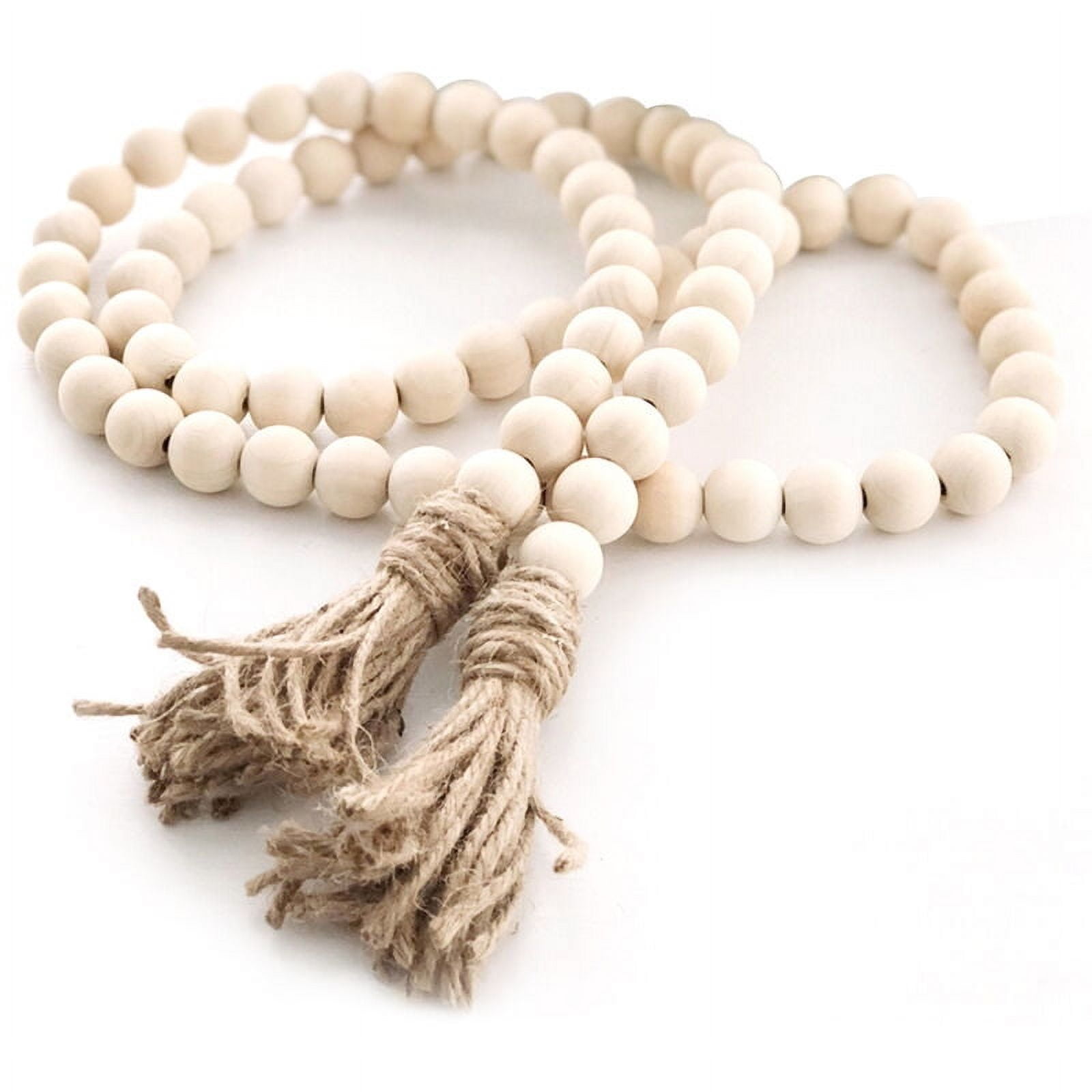 Rustic Wood Bead Garland, Bohemian Style For An Authentic Home ...