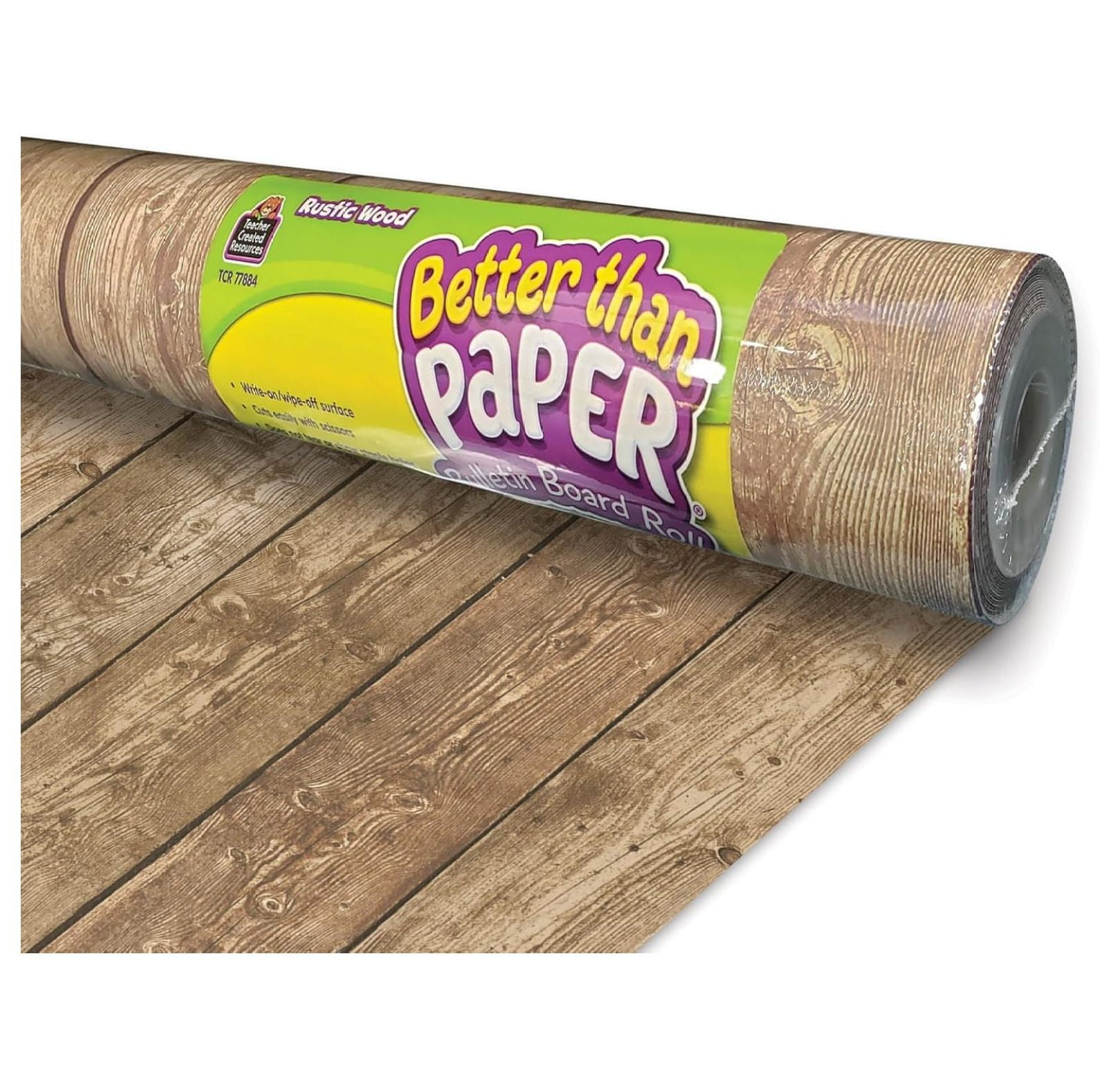 Rustic Wood Better Than Paper Bulletin Board Roll (TCR77884) Pinboard ...
