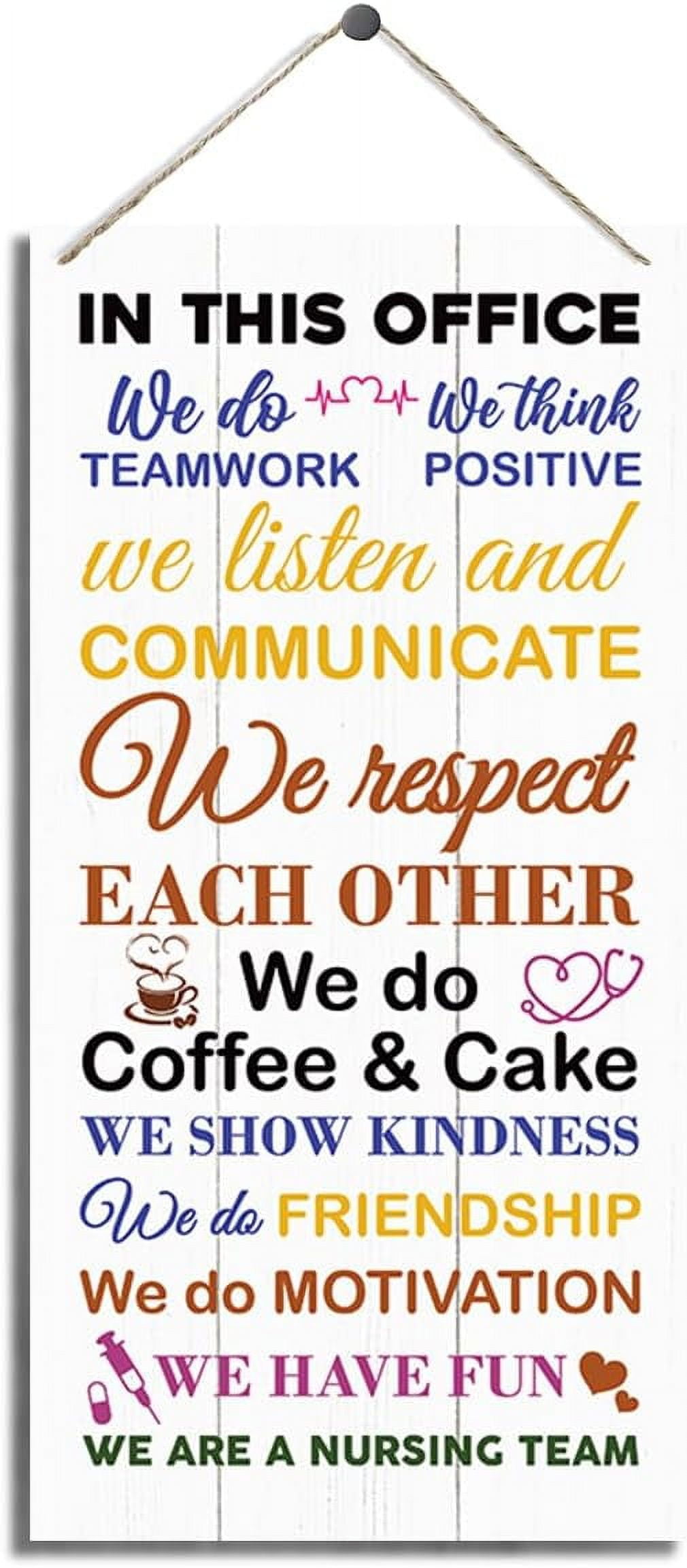 Rustic Wood Decor, We are A Nursing Team Sign, Gift for Nurse Farmhouse ...