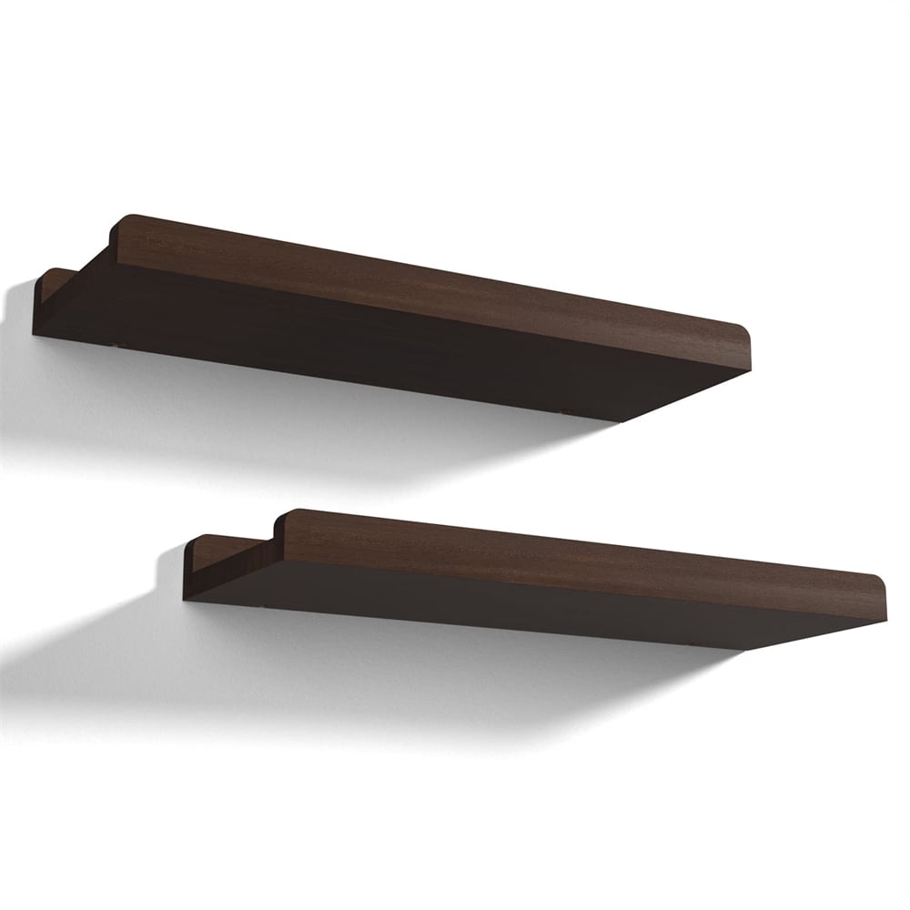 Rustic Wood Floating Shelves for Bedroom Decor Wall Mounted Picture ...