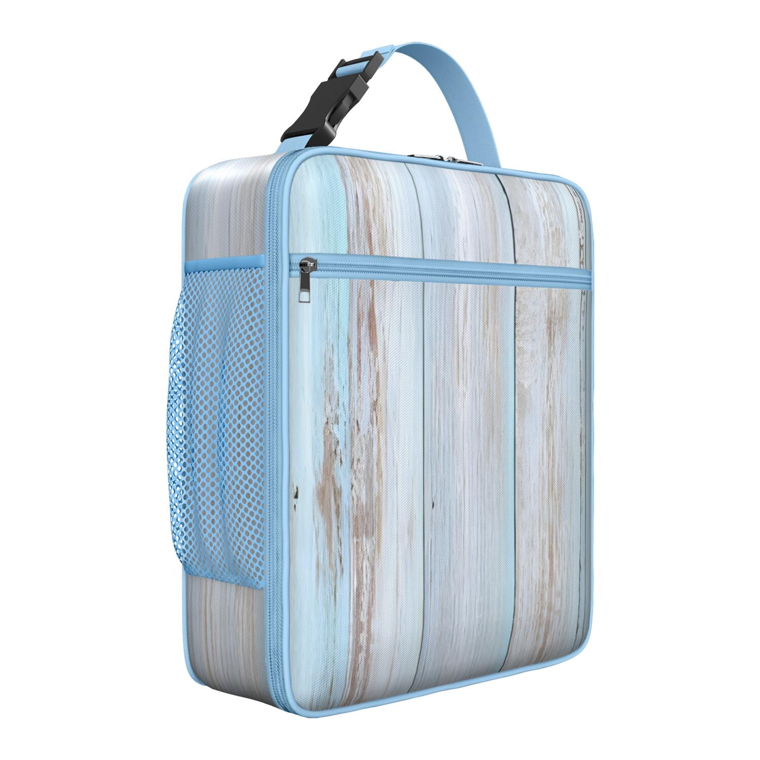 Rustic Wood Grain Insulated Lunch Bag – Natural Wood Texture Pattern ...