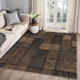 Rustic Wood Grain Rug, Wood Plank Area Rug, Wooden Board Rugs for ...