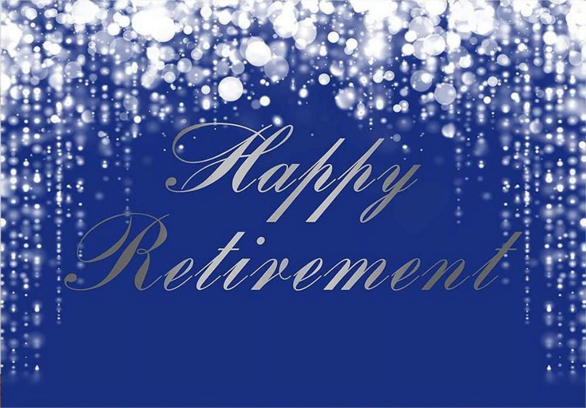 Rustic Wood Happy Retirement Backdrop Lights Photography Background ...