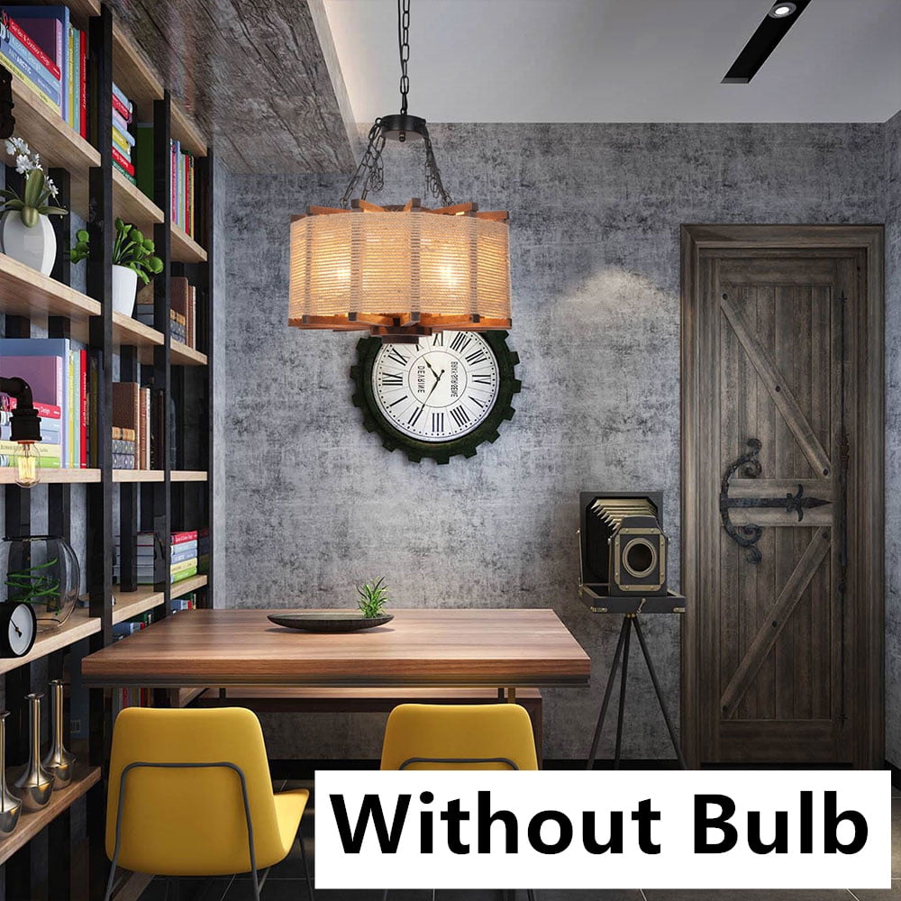 Rustic Wood Lighting Kitchen Chandelier Linear 4 Light Pendant Light ...