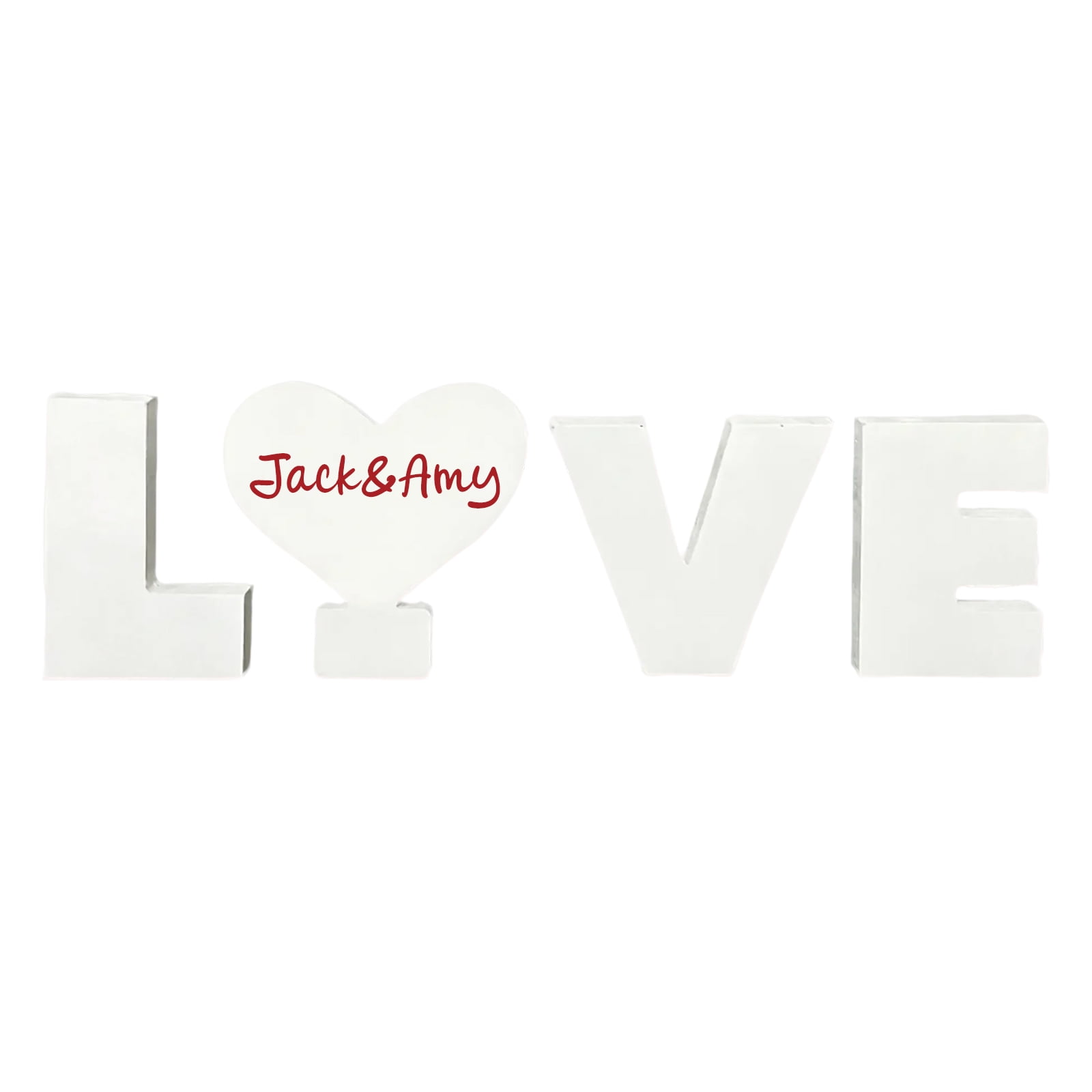 Rustic Wood Love Sign Decorative Cutout Word Sign Wall Decor ...