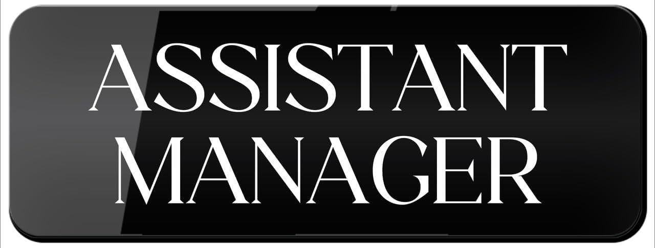 Rustic Wood Plaque Sign Assistant Manager Sign Inspirational Wooden ...