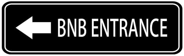 Rustic Wood Plaque Sign Bnb Entrance Left Arrow Sign Inspirational ...