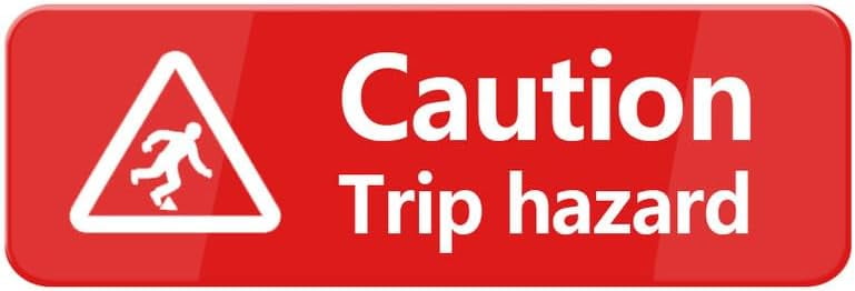 Rustic Wood Plaque Sign Caution Trip Hazard Sign Inspirational Wooden ...
