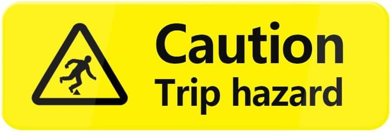 Rustic Wood Plaque Sign Caution Trip Hazard Sign Inspirational Wooden ...