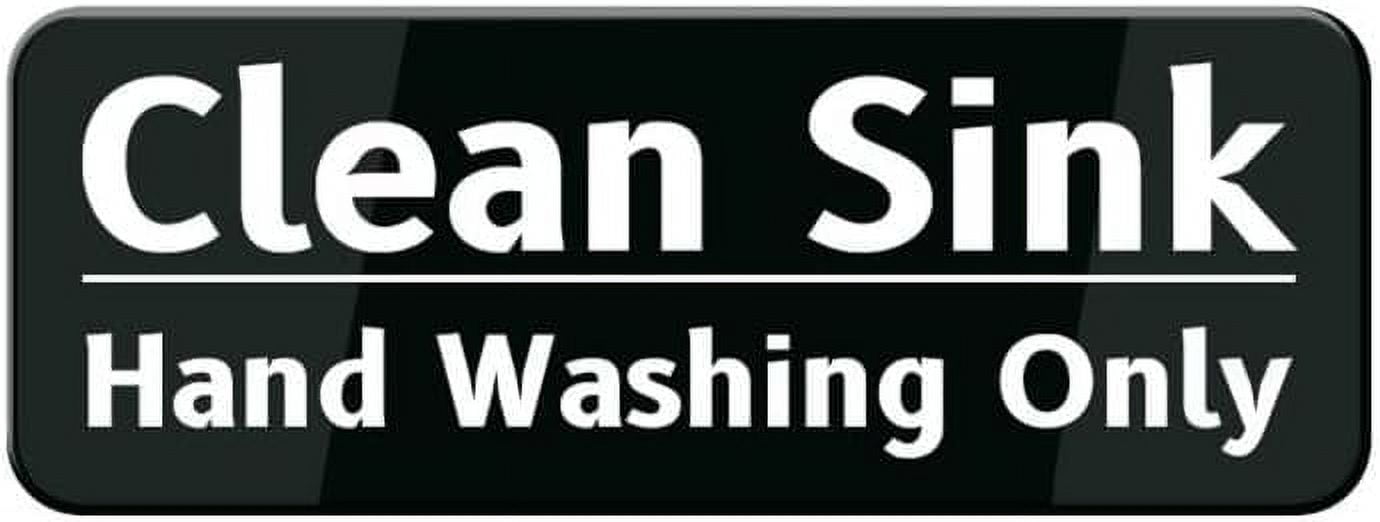 Rustic Wood Plaque Sign Clean Sink Hand Washing Only Sign Inspirational ...