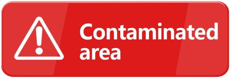Rustic Wood Plaque Sign Contaminated Area Sign Inspirational Wooden ...
