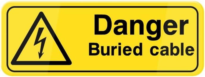 Rustic Wood Plaque Sign Danger Buried Cable Sign Inspirational Wooden ...