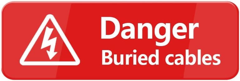 Rustic Wood Plaque Sign Danger Buried Cables Sign Inspirational Wooden ...
