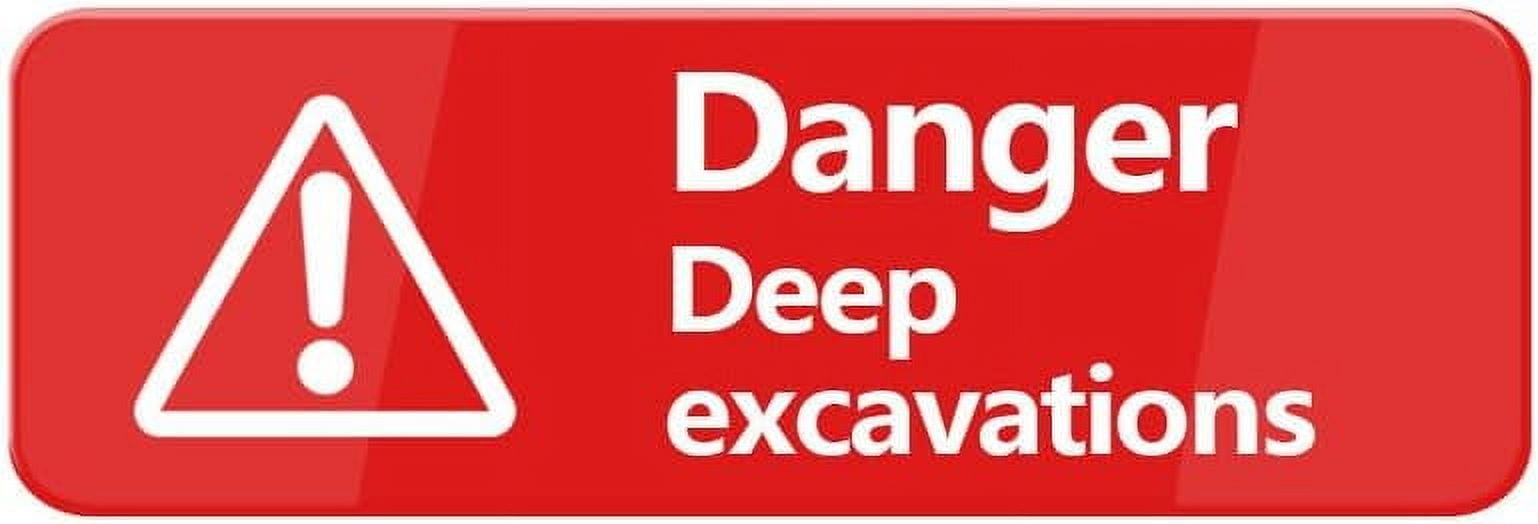 Rustic Wood Plaque Sign Danger Deep Excavations Sign Inspirational ...