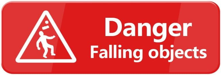 Rustic Wood Plaque Sign Danger Falling Objects Sign Inspirational ...