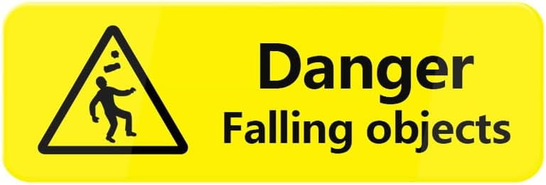 Rustic Wood Plaque Sign Danger Falling Objects Sign Inspirational ...