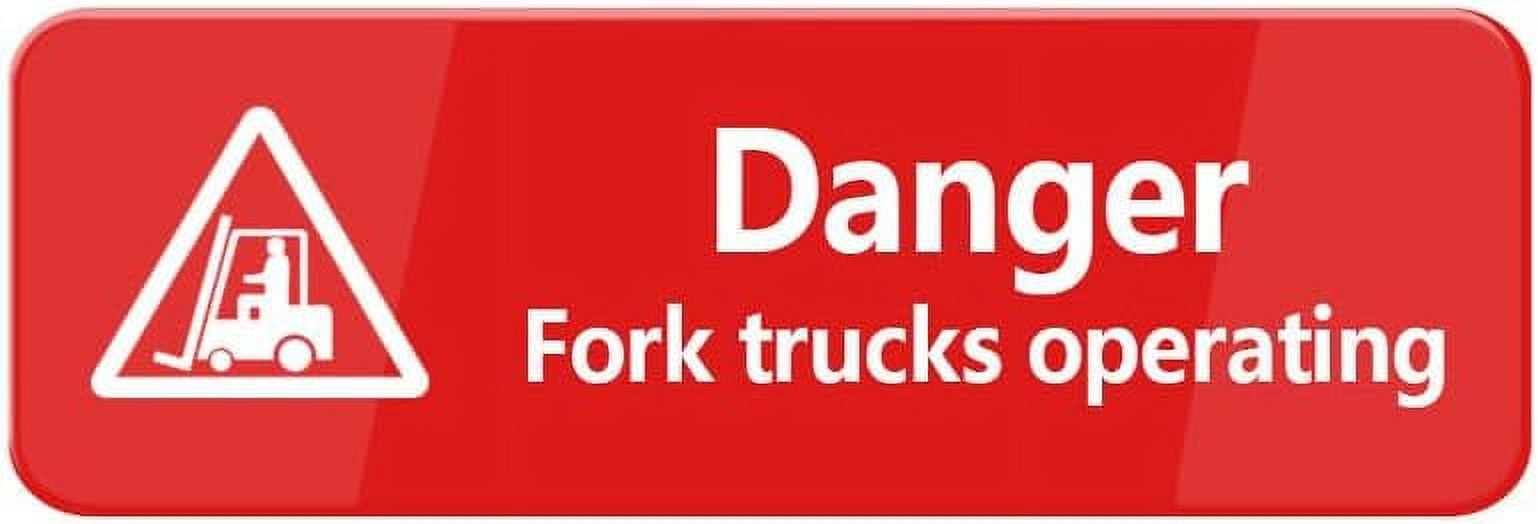 Rustic Wood Plaque Sign Danger fork Trucks Operating Sign Inspirational ...
