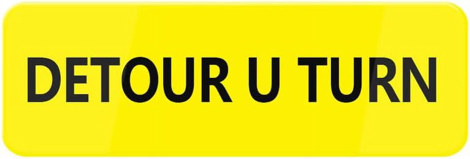 Rustic Wood Plaque Sign Detour U Turn Sign Inspirational Wooden Signs ...