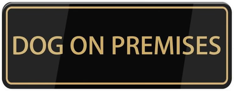 Rustic Wood Plaque Sign Dog On Premises Sign Inspirational Wooden Signs ...