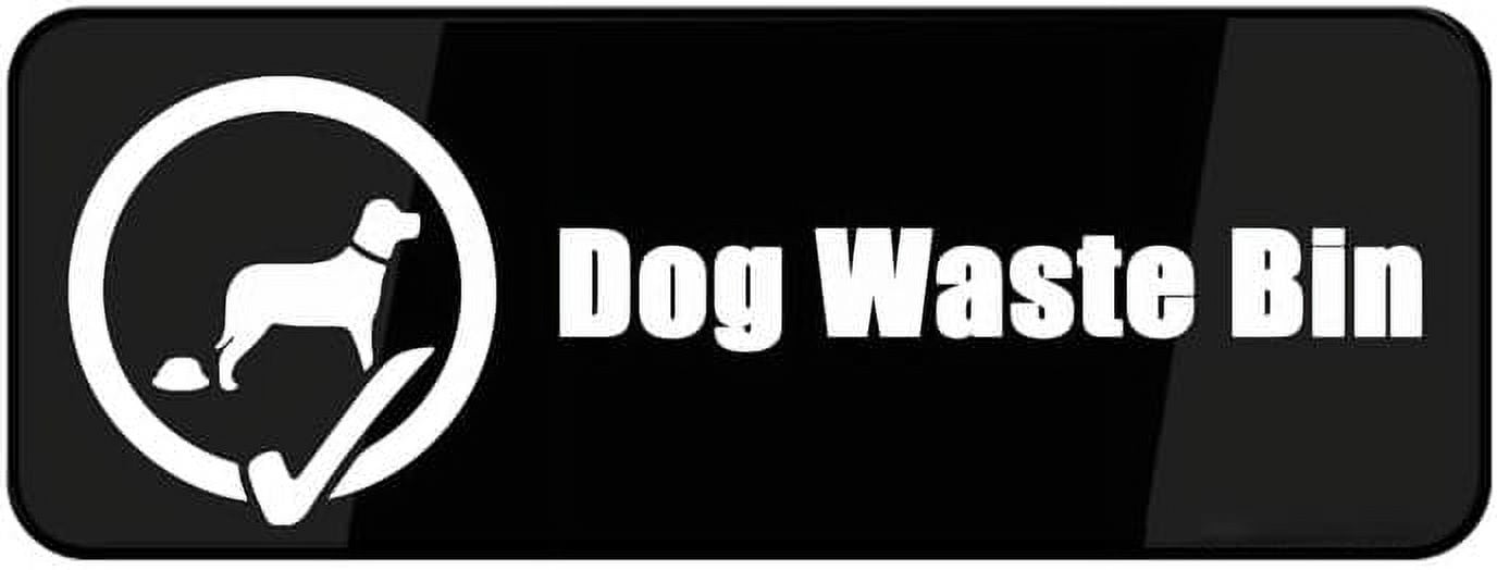 Rustic Wood Plaque Sign Dog Waste Bin Sign Inspirational Wooden Signs ...