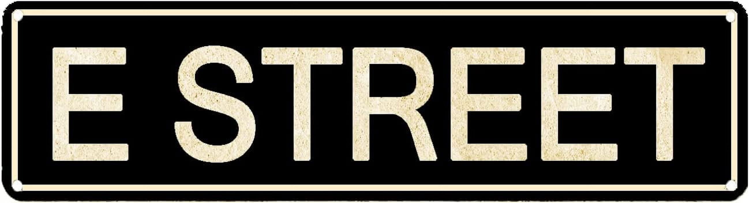 Rustic Wood Plaque Sign E Street Street Sign Inspirational Wooden Signs ...