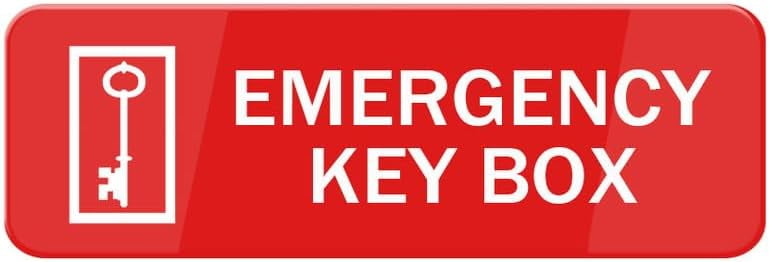 Rustic Wood Plaque Sign Emergency Key Box Sign Inspirational Wooden ...