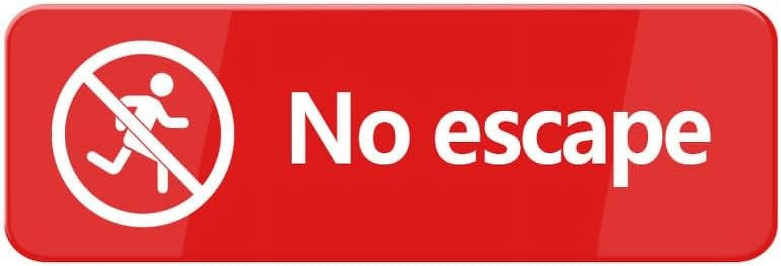 Rustic Wood Plaque Sign No Escape Sign Inspirational Wooden Signs ...