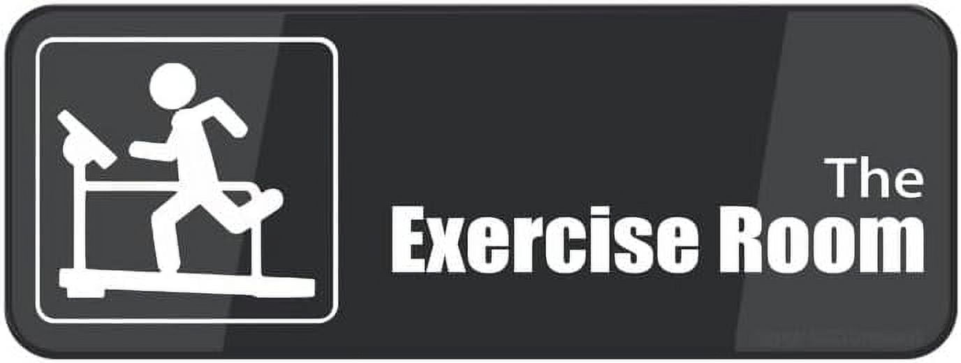 Rustic Wood Plaque Sign The Exercise Room Sign Inspirational Wooden ...
