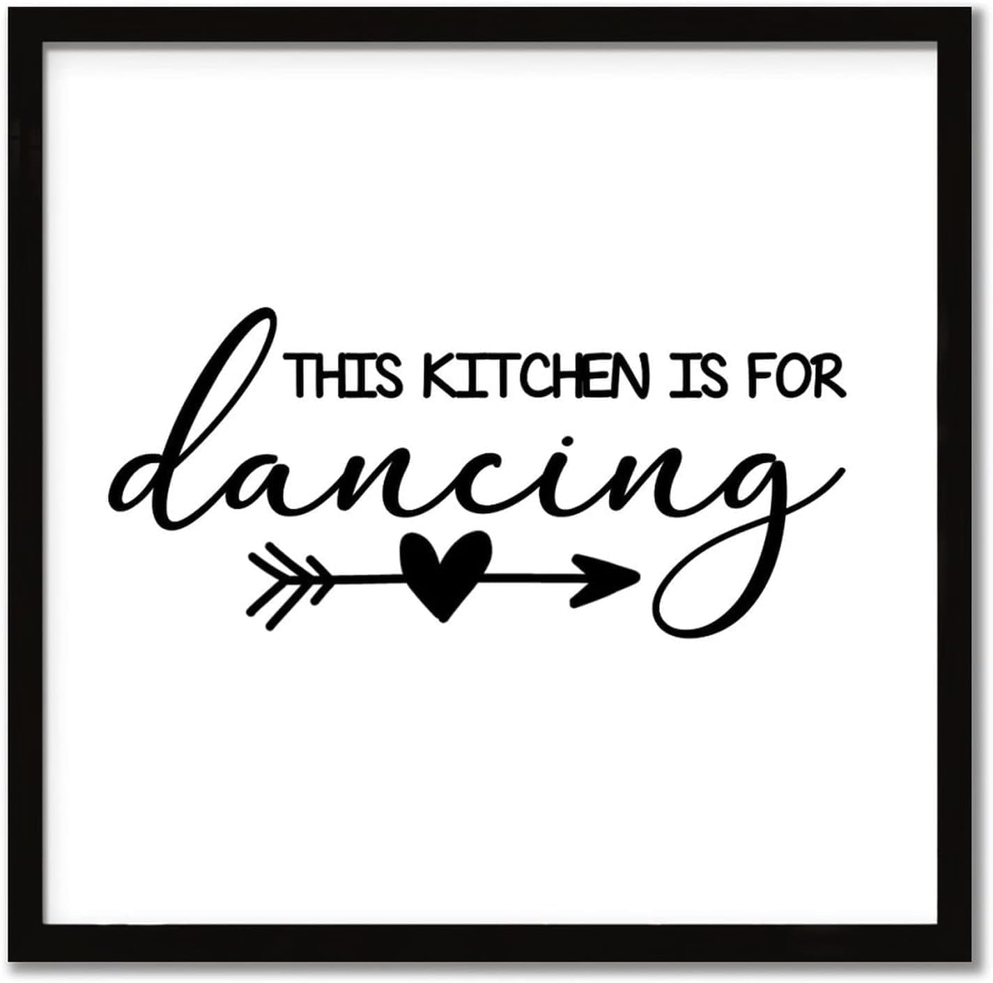 Rustic Wood Plaque Sign Farmhouse Decor This Kitchen Is For Dancing ...