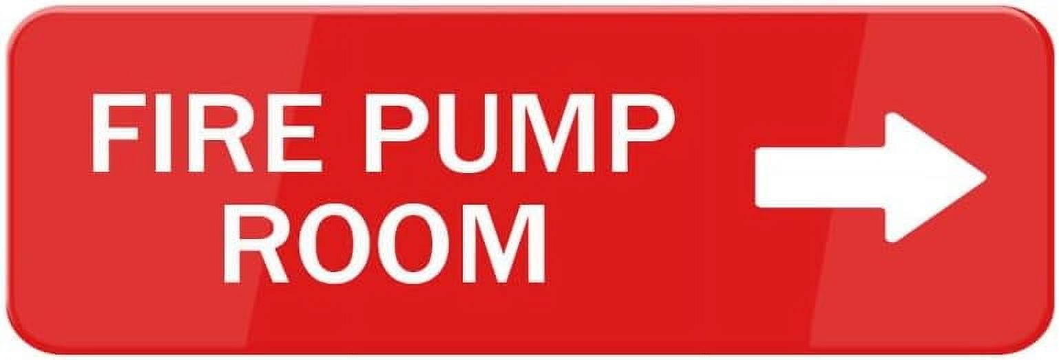 Rustic Wood Plaque Sign Fire Pump Room Right Arrow Sign Inspirational ...
